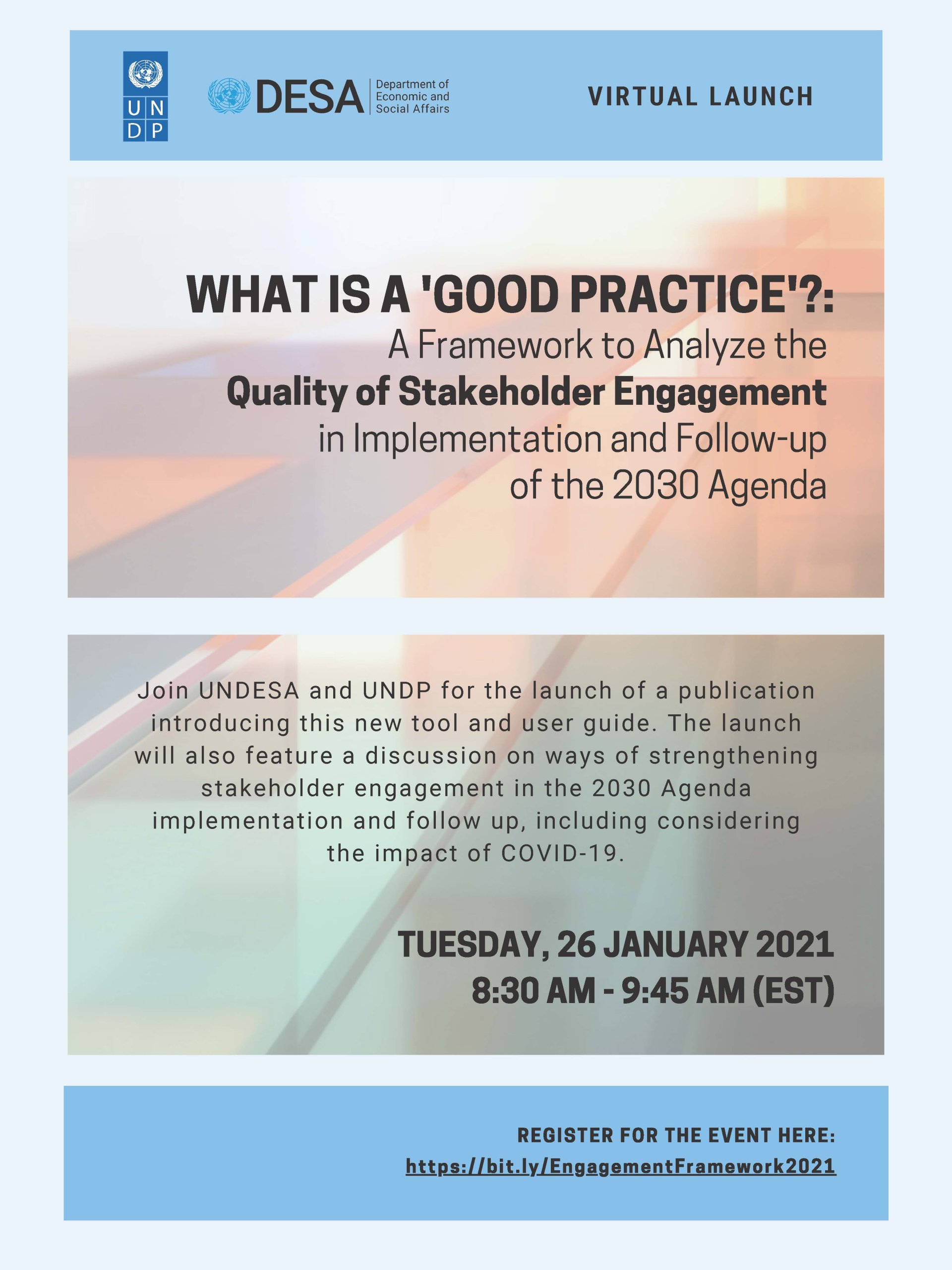 UNDESA and UNDP launch event: What is a "Good Practice"? A Framework to ...